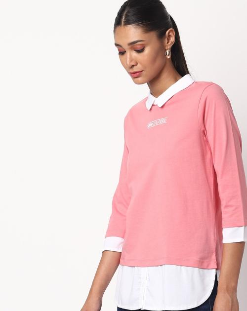 Buy Twofer Top with Shirt Collar Online at Best Prices in India - JioMart.