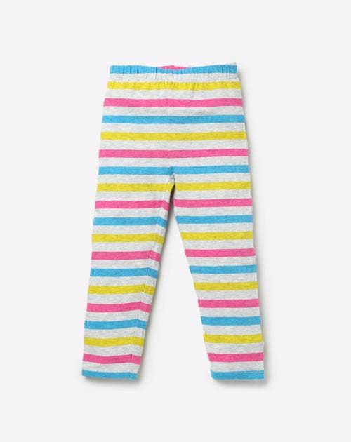 Buy Striped Capris with Elasticated Waist Online at Best Prices in ...