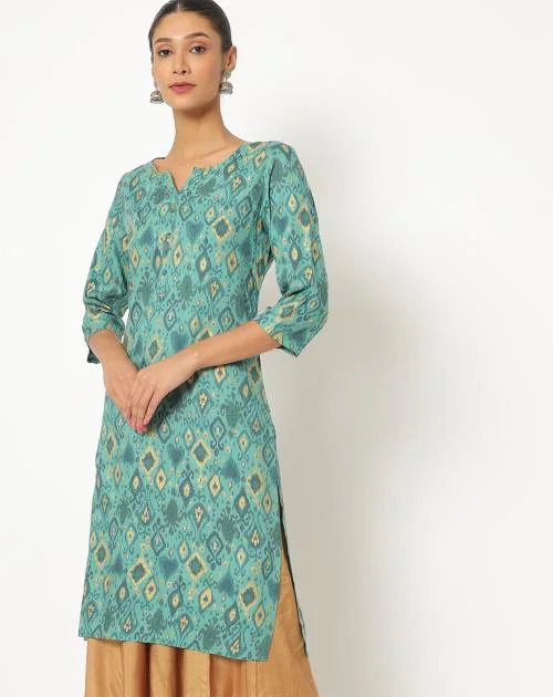 Buy Ikat Print Straight Kurta Online at Best Prices in India - JioMart.