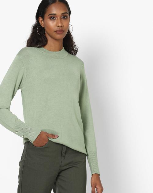 Buy Solid Crew-Neck Sweater Online at Best Prices in India - JioMart.