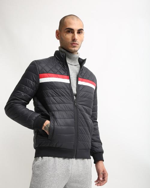 Buy Quilted Jacket with Insert Pockets Online at Best Prices in India ...