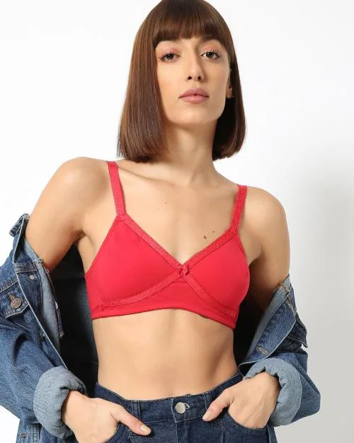 Buy Non Padded Non Wired Cotton Soft Bra EC03 Online at Best Prices in India - JioMart.