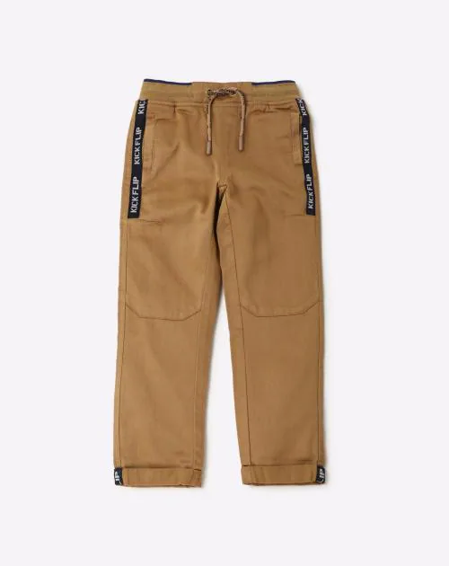 Buy Panelled Track Pants with Drawstring Fastening Online at Best ...