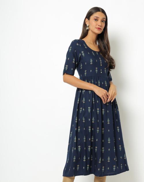 Buy Printed Flared Kurta Online at Best Prices in India - JioMart.