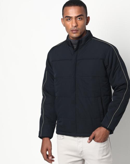 Buy Quilted Zip-Front Jacket with Insert Pocket Online at Best Prices ...