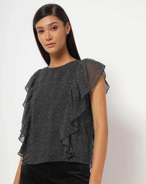 Buy Printed Ruffled Top Online at Best Prices in India - JioMart.