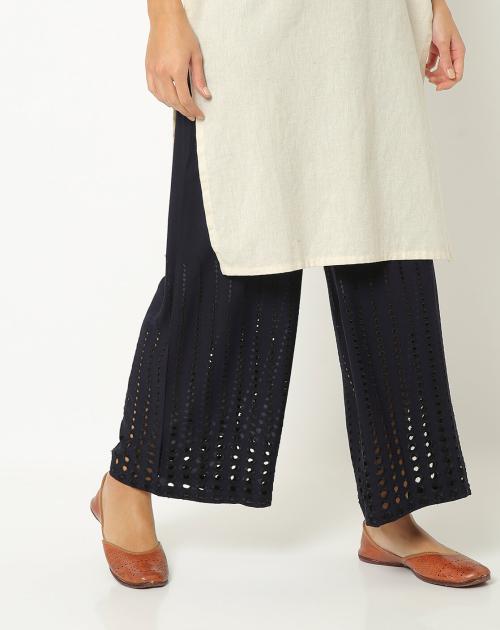 Buy Mid-Rise Schifley Palazzos Online at Best Prices in India - JioMart.