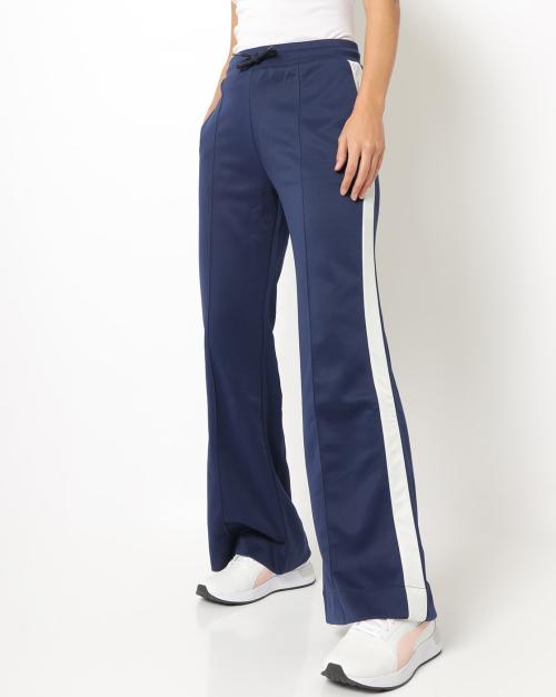 Buy Flared Track Pants with Contrast Side Panels Online at Best Prices ...
