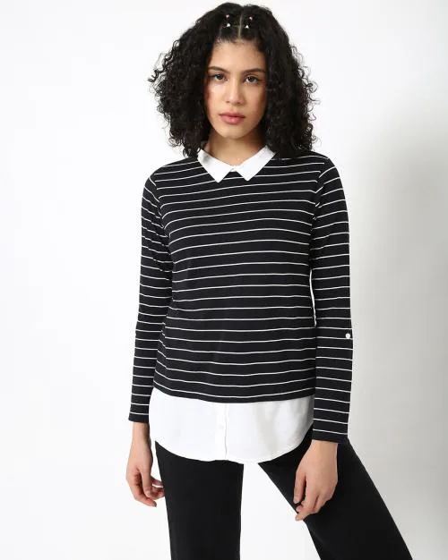 Buy Striped Twofer Top Online at Best Prices in India - JioMart.