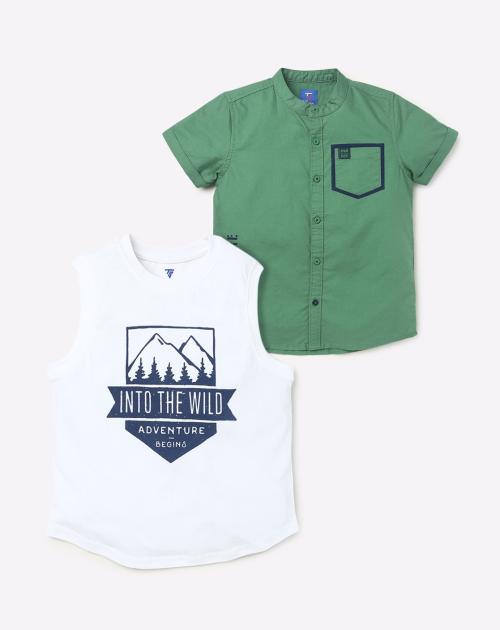 Buy Printed Twofer Shirt Online at Best Prices in India - JioMart.