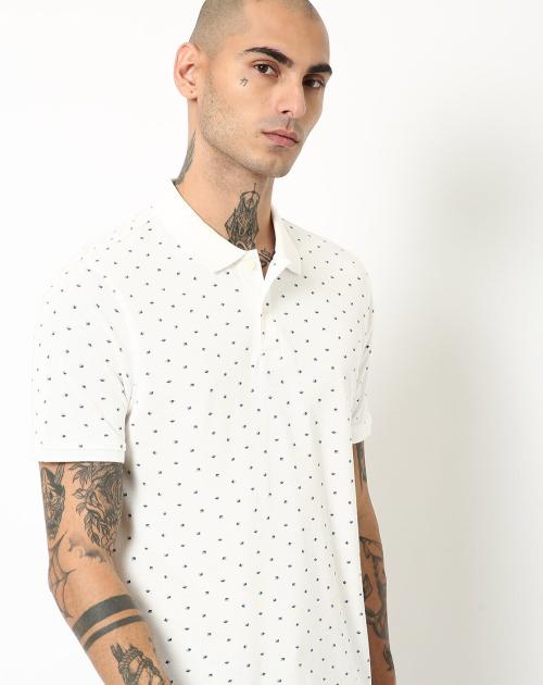 Buy Micro-Dot Print Polo T-shirt Online at Best Prices in India - JioMart.