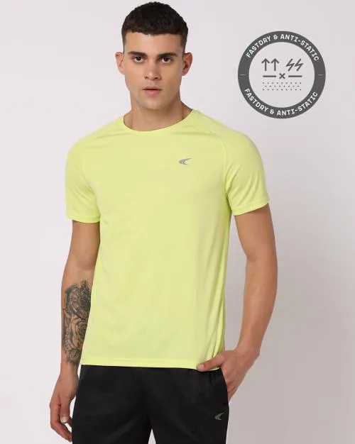 Buy Regular Fit Active Running Fast Dry & Anti-Static T-Shirt Online at ...