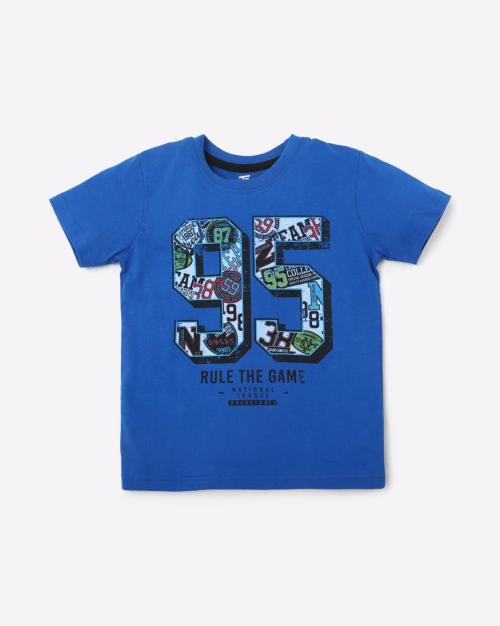 Buy Numeric Print Crew-Neck T-shirt Online at Best Prices in India ...