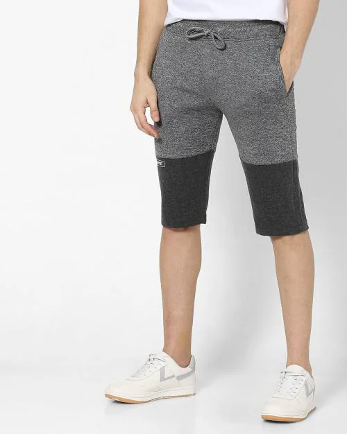 Buy Colourblock Shorts with Drawstring Waist Online at Best Prices in ...