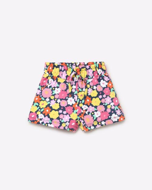 Buy Floral Print Shorts with Drawstring Waist Online at Best Prices in ...
