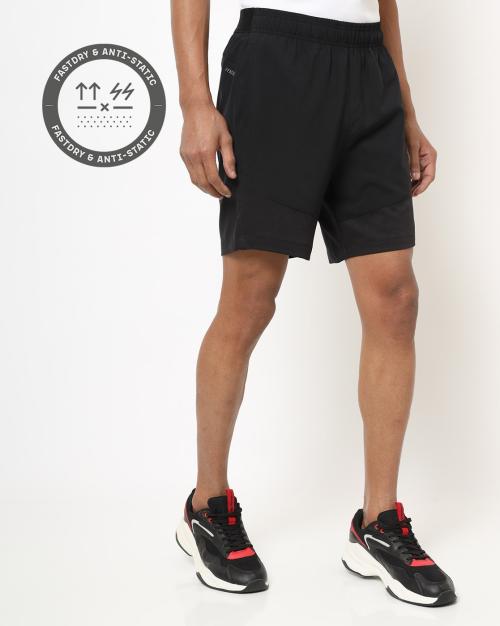 Buy Racquet Panelled Quick-Dry Shorts with Insert Pockets Online at ...