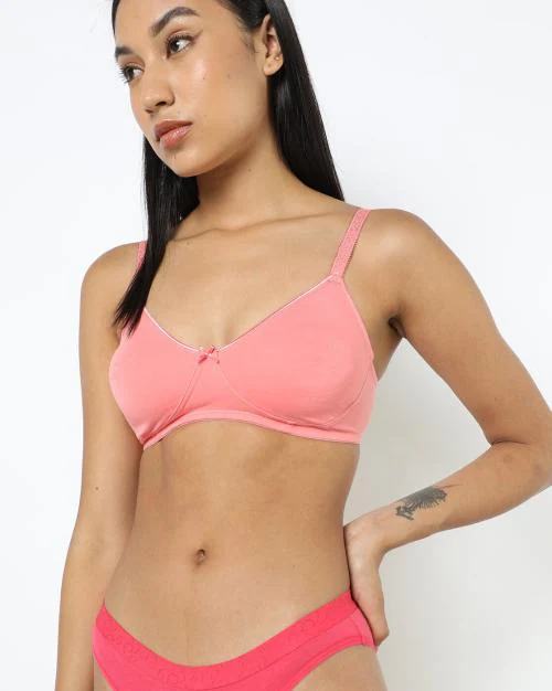 Buy Non Padded Non Wired Cotton Soft Bra EC04 Online at Best Prices in India - JioMart.