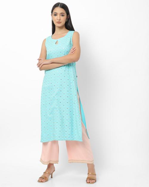 Buy Embroidered Straight Kurta Suit Set Online at Best Prices in India - JioMart.