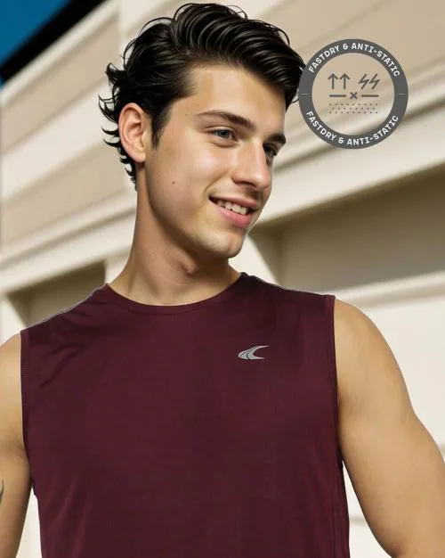 Buy Regular Fit Crew-Neck T-Shirt with Logo Print Online at Best Prices ...