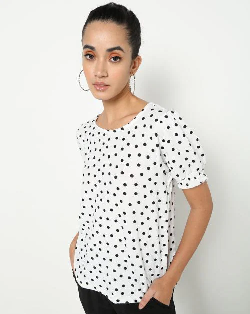 Buy Polka-Dot Print Top Online at Best Prices in India - JioMart.