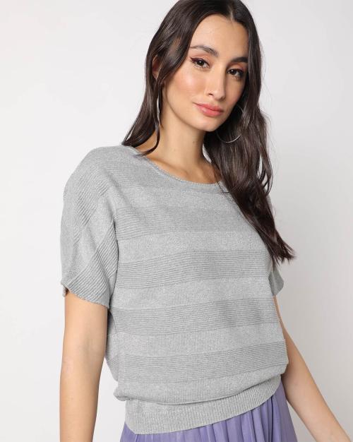 Buy Striped Round-Neck Pullover Online at Best Prices in India - JioMart.