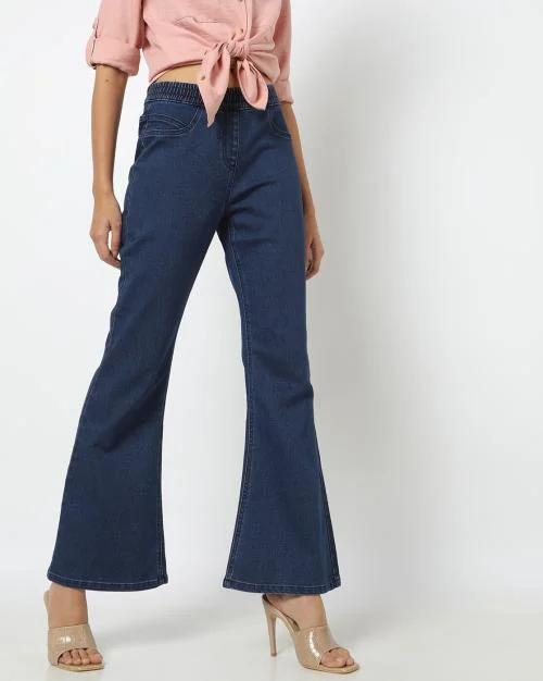 Buy Mid-Rise Flared Jeans Online at Best Prices in India - JioMart.