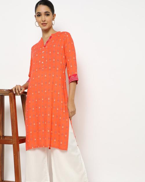 Buy Block Print Straight Kurta Online at Best Prices in India - JioMart.