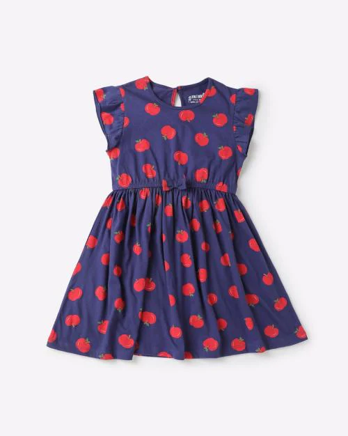 Buy Printed Frock with Elasticated Waist Online at Best Prices in India ...