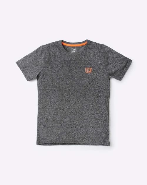 Buy Grindle Heathered Crew-Neck T-shirt Online at Best Prices in India ...