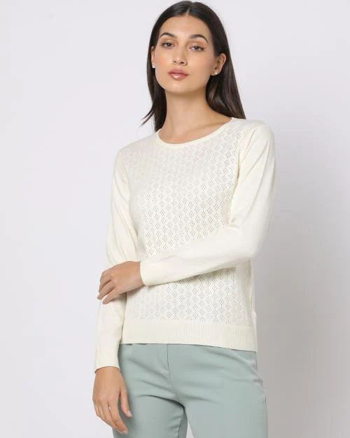 Buy Patterned Knit Sweater Online at Best Prices in India - JioMart.