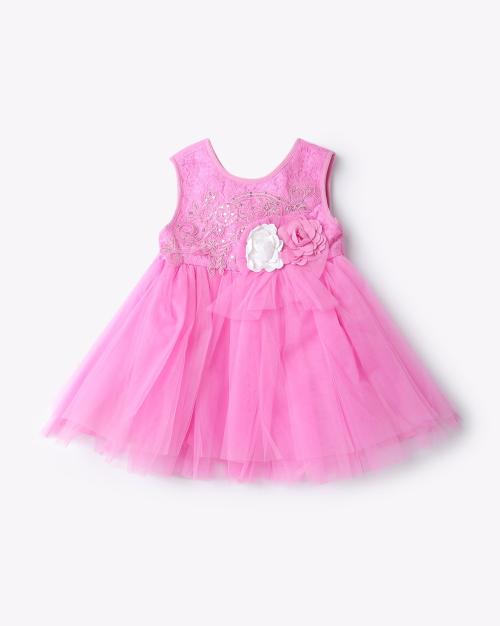 Buy Embellished Tutu Dress with Floral Applique Online at Best Prices ...