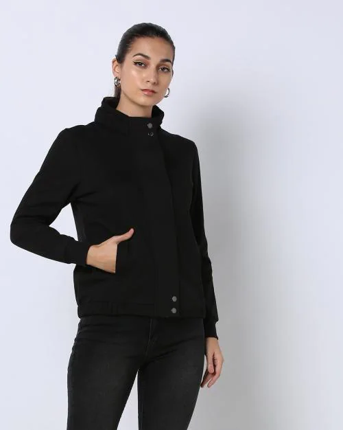 Buy Bomber Jacket with Insert Pockets Online at Best Prices in India ...