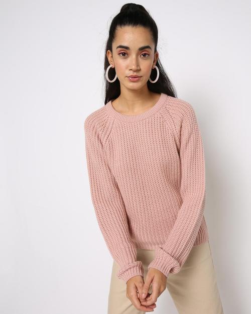 Buy Knitted Crew-Neck Pullover Online at Best Prices in India - JioMart.
