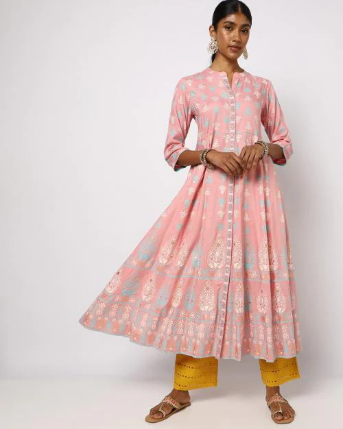 Buy Floral Print Flared Kurta Online at Best Prices in India - JioMart.