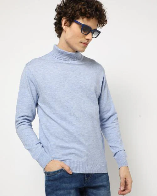 Buy Heathered Turtleneck Sweater Online at Best Prices in India - JioMart.