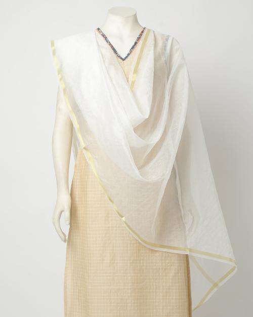 Buy Chanderi Dupatta with Tassels Online at Best Prices in India - JioMart.