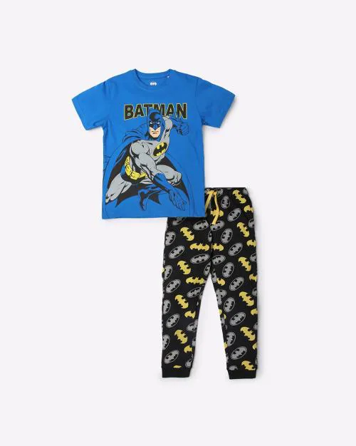 Buy Batman Print T-shirt & Joggers Online at Best Prices in India ...