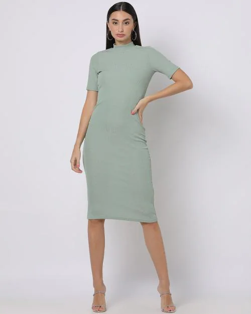 Buy High-Neck Bodycon Dress Online at Best Prices in India - JioMart.