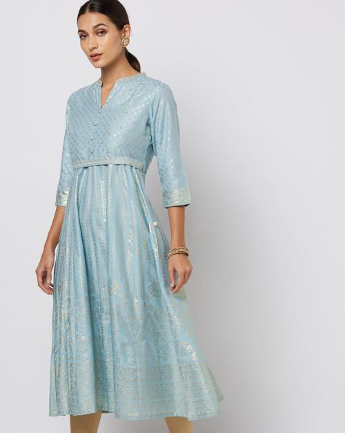 Buy Zari-Woven Anarkali Kurta Online at Best Prices in India - JioMart.