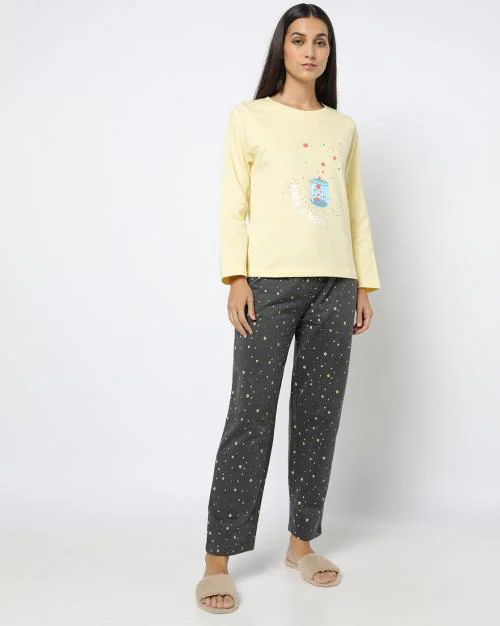 Buy Fleece Pyjama & T-shirt Set Online at Best Prices in India - JioMart.