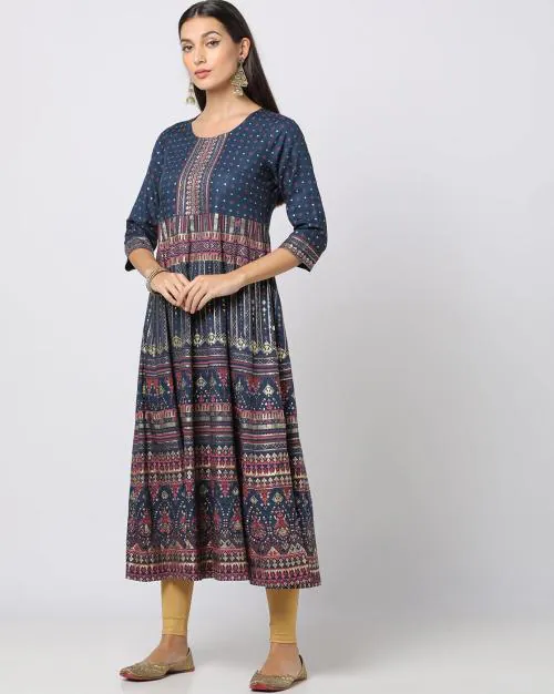 Buy Printed A-line Kurta Online at Best Prices in India - JioMart.