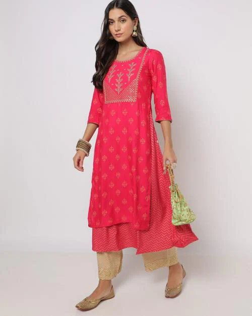 Buy Printed Flared Kurta Online at Best Prices in India - JioMart.