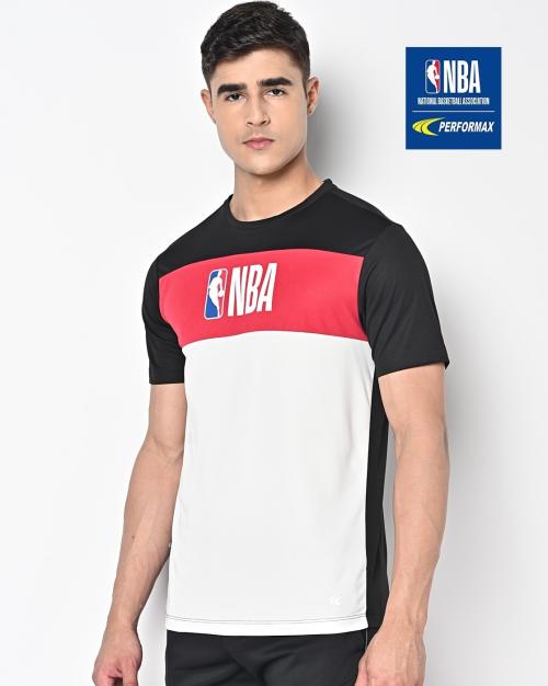 Buy Relaxed Fit NBA Print Crew-Neck T-Shirt Online at Best Prices in ...