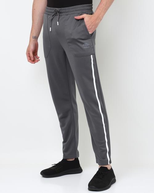 Buy Men Side Striped Track Pant with Drawstring Fastening Online at ...