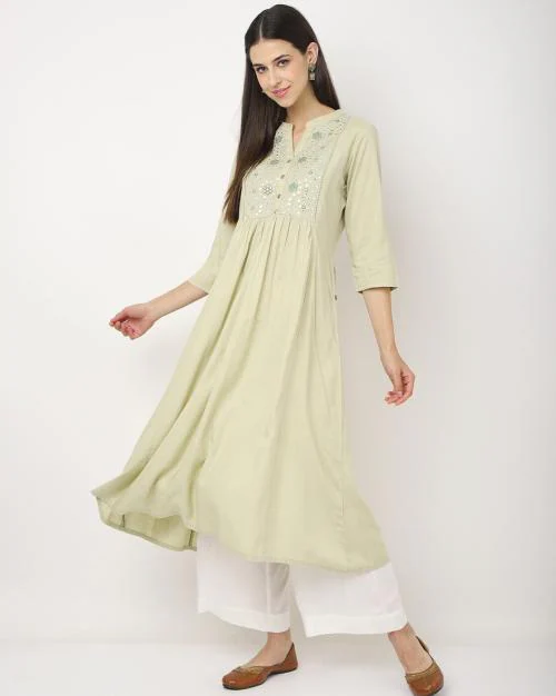 Buy Embroidered Flared Kurta Online at Best Prices in India - JioMart.