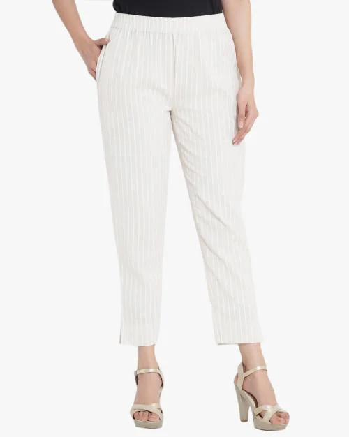 Buy Striped Pants with Insert Pocket Online at Best Prices in India ...