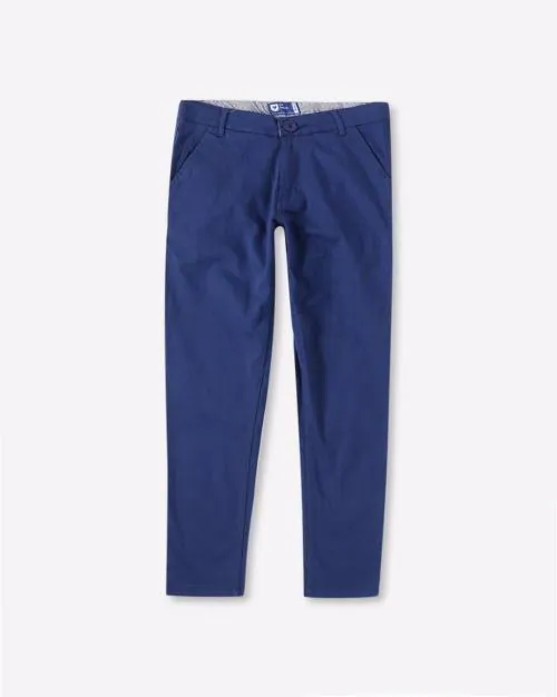 Buy Flat-Front Trousers with Insert Pockets Online at Best Prices in ...