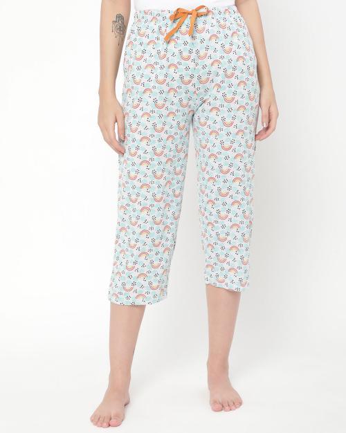 Buy Essential Printed Cotton Capris Online at Best Prices in India ...