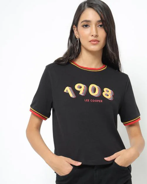 Buy Numeric Print Crew-Neck T-shirt Online at Best Prices in India ...