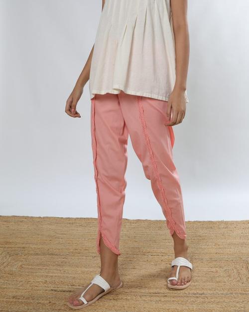 Buy Dhoti Pants with Semi-Elasticated Waist Online at Best Prices in ...